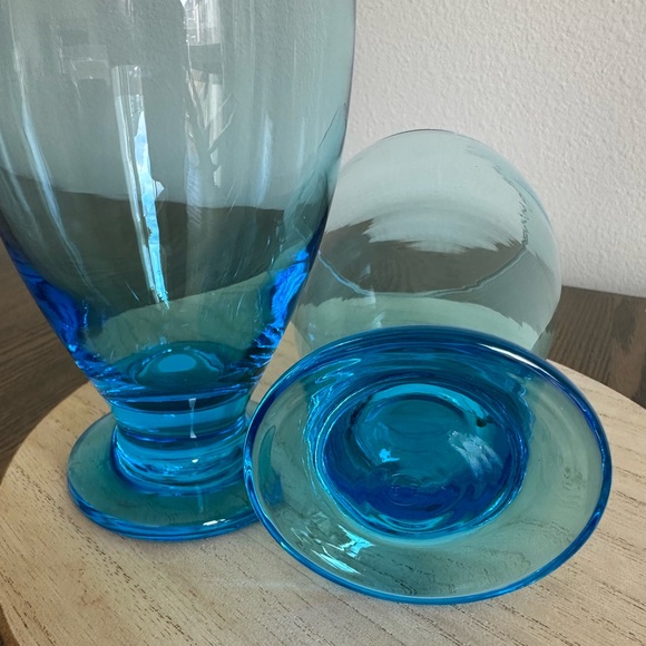 Cristar | Dining | Vintage Cristar Water Wine Aqua Blue Lexington ...